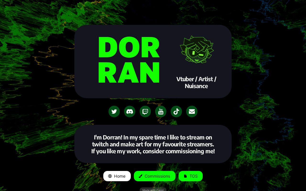 Dorran landing page